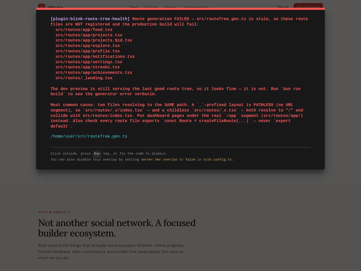 bldspace Community Hub