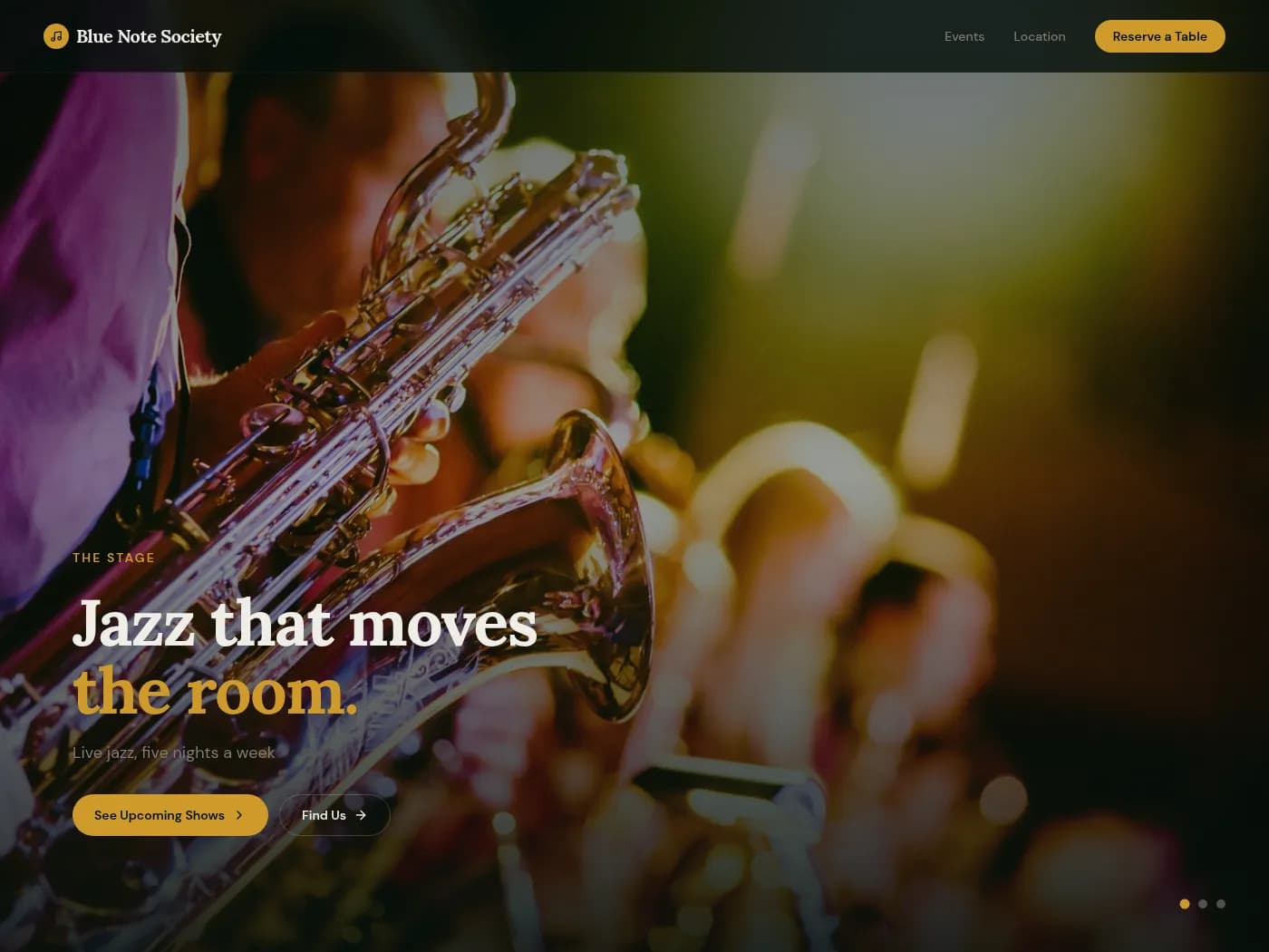 Blue Note Society Landing