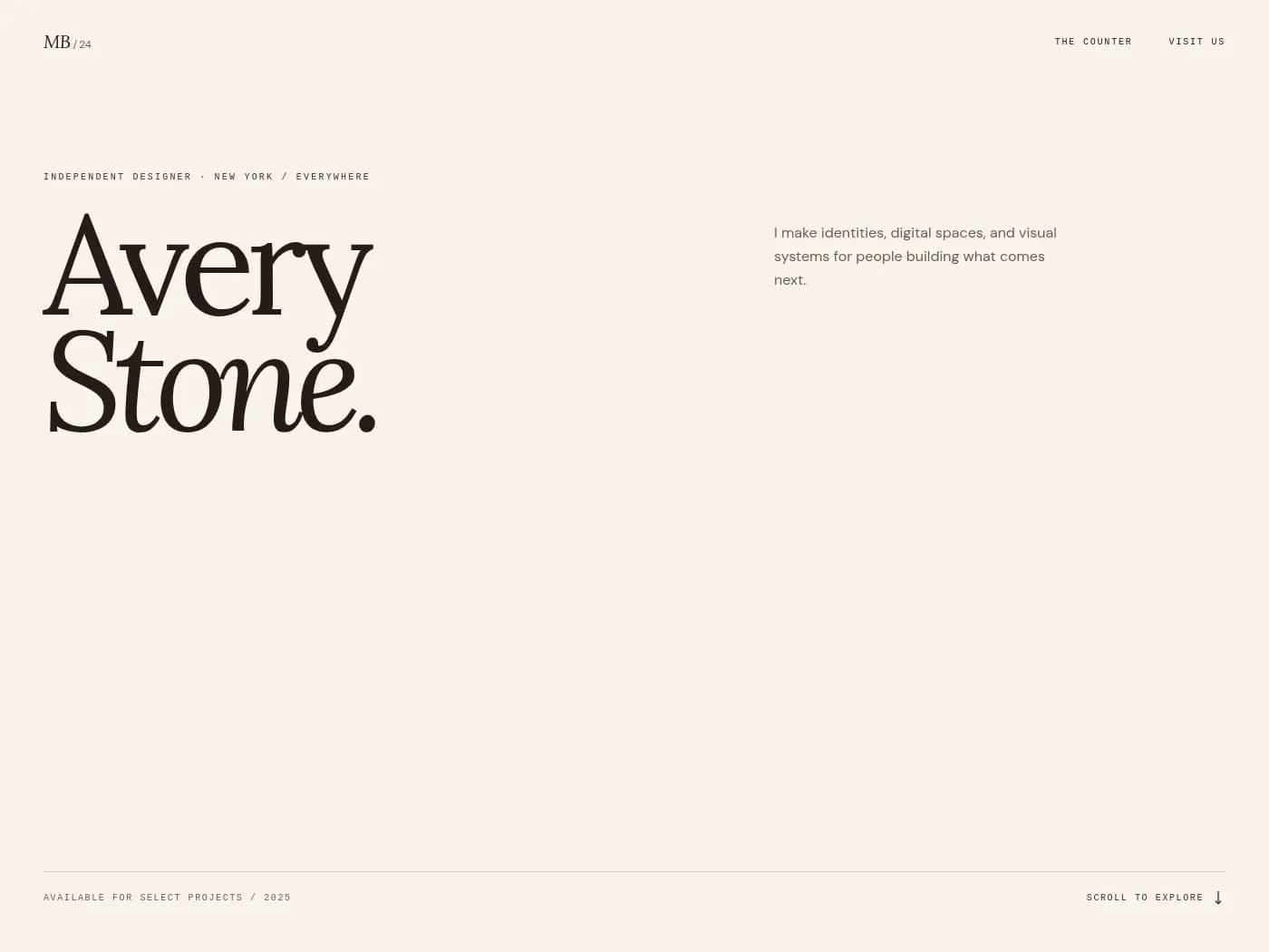 Persona Portfolio Page