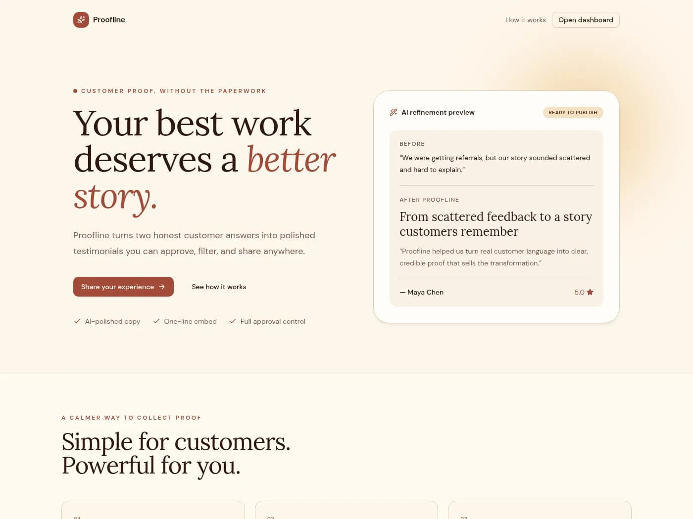 AI Testimonial Wall