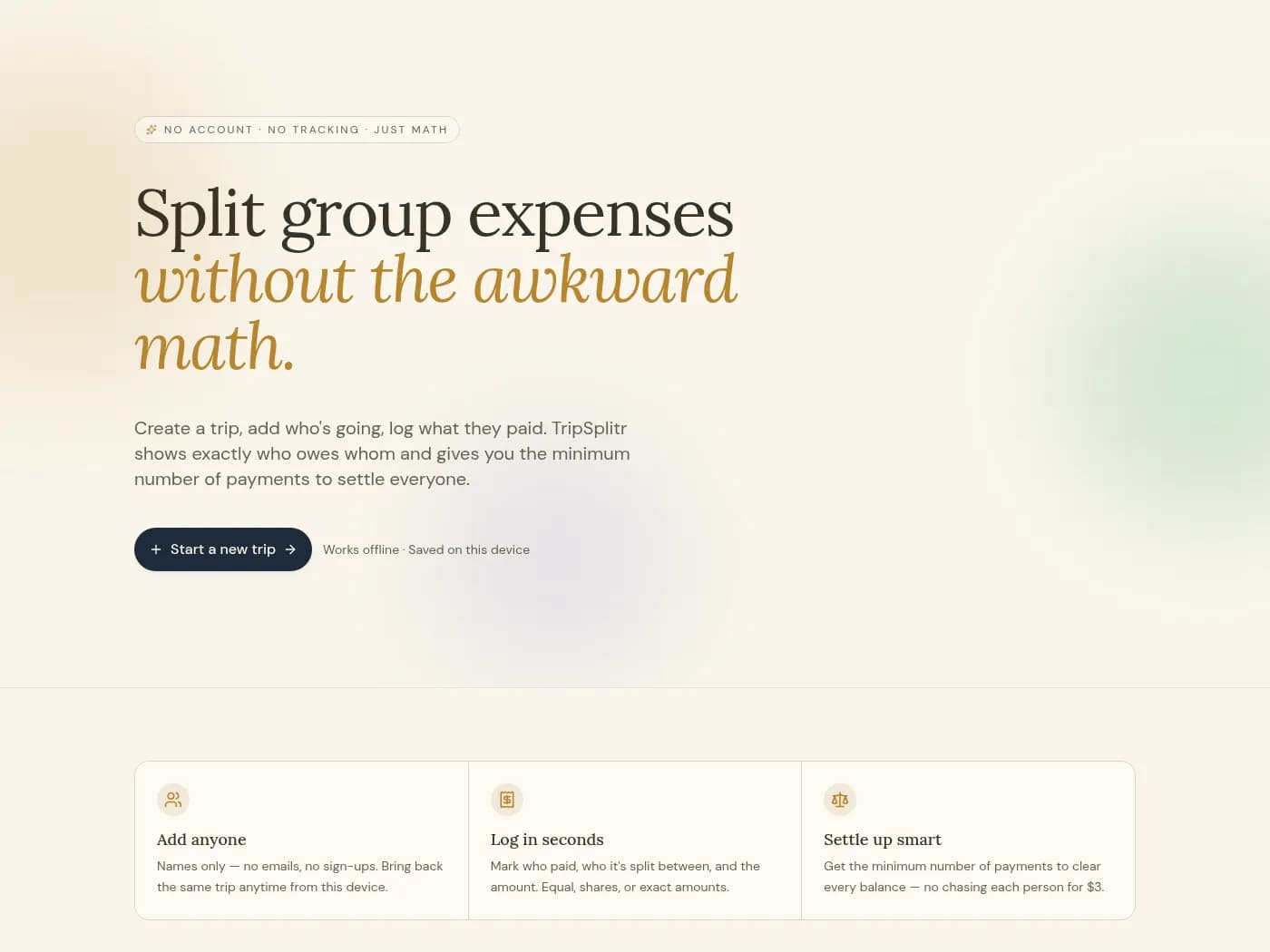 TripSplitr