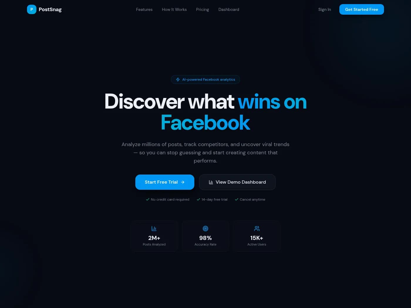 PostSnag SaaS Landing