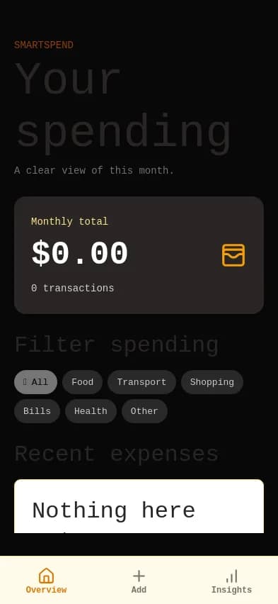 SmartSpend Tracker