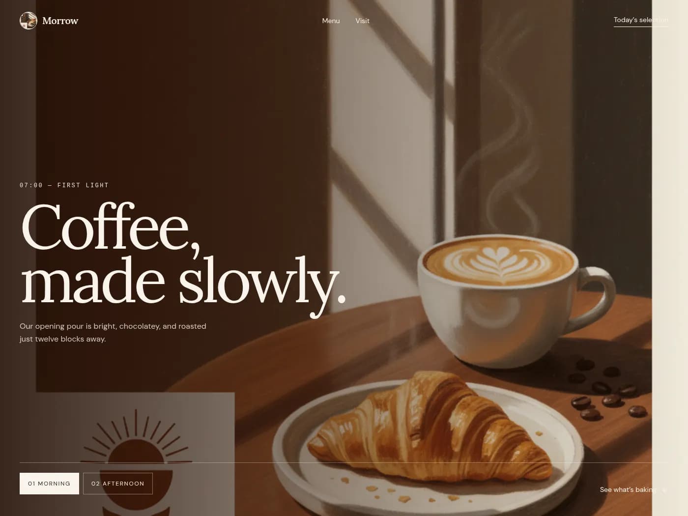 Caffeine Landing