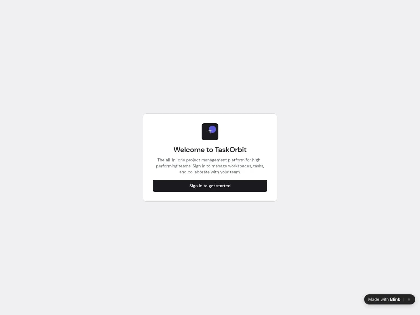 TaskOrbit Platform