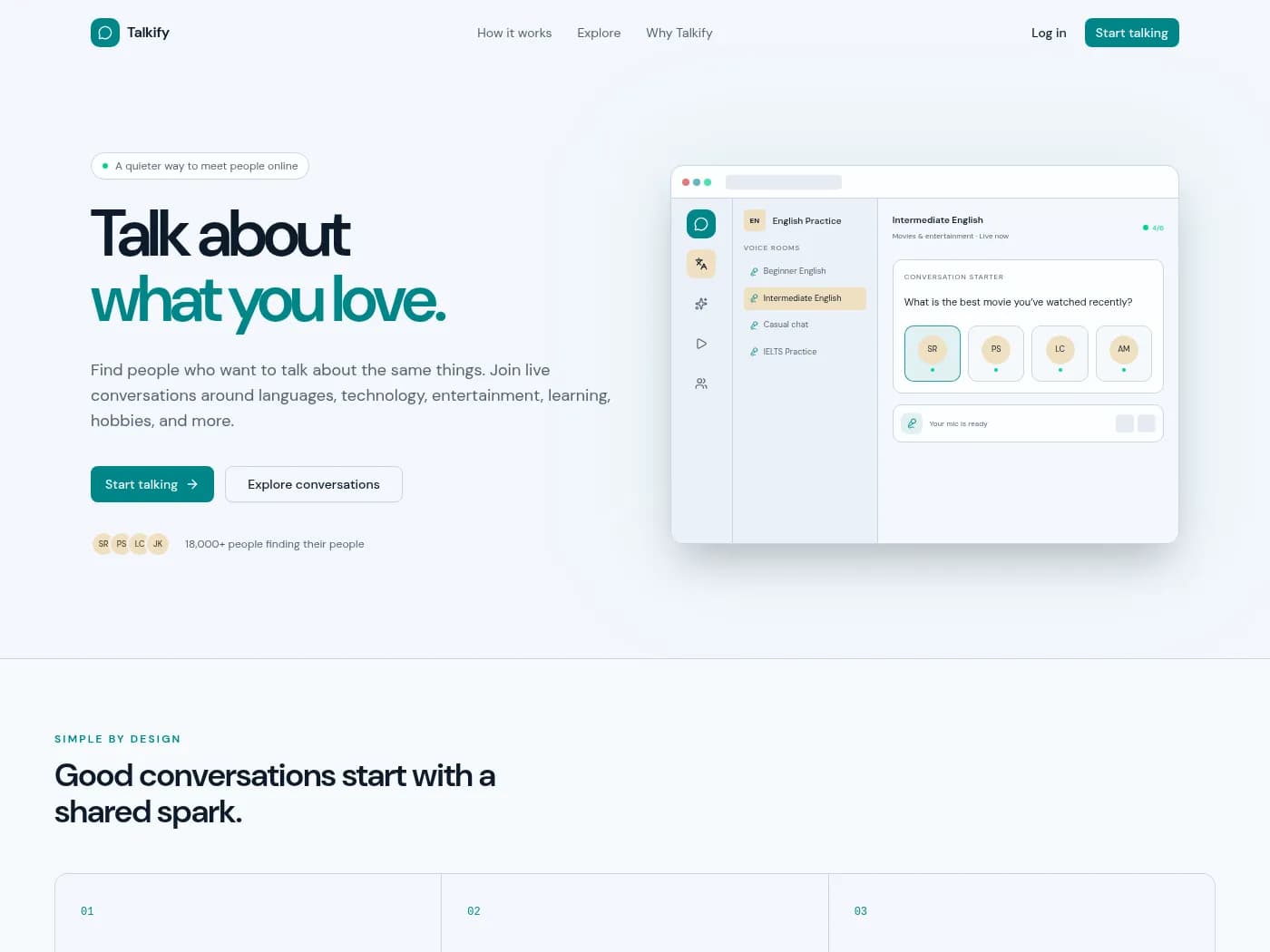 Talkify Social UI